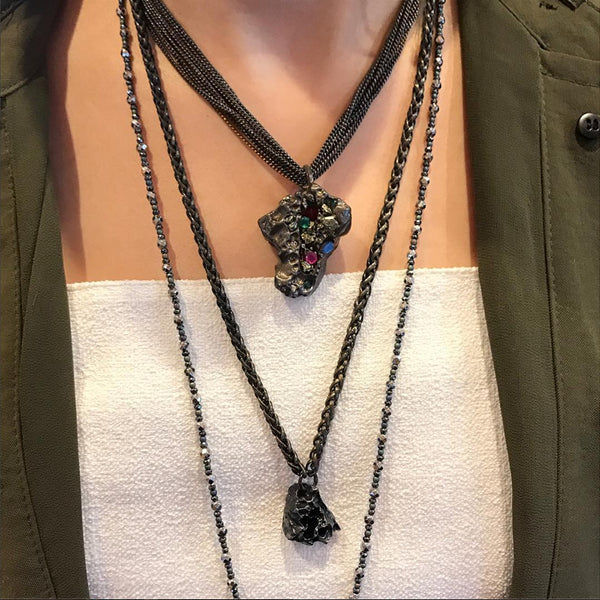 Imogen Belfield Neon Violet Rock Nugget Collier – Imogen Belfield London