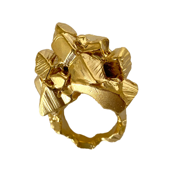Imogen Belfield Cubes of Gold Ring – Imogen Belfield London