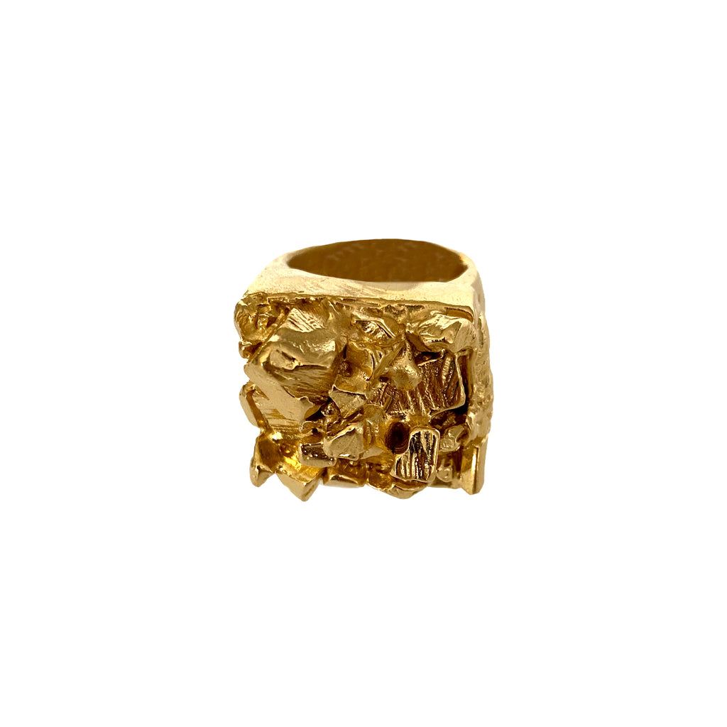 Imogen Belfield Smooth and Textured Rocks Ring – Imogen Belfield London