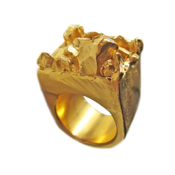 Imogen Belfield Smooth and Textured Rocks Ring – Imogen Belfield London
