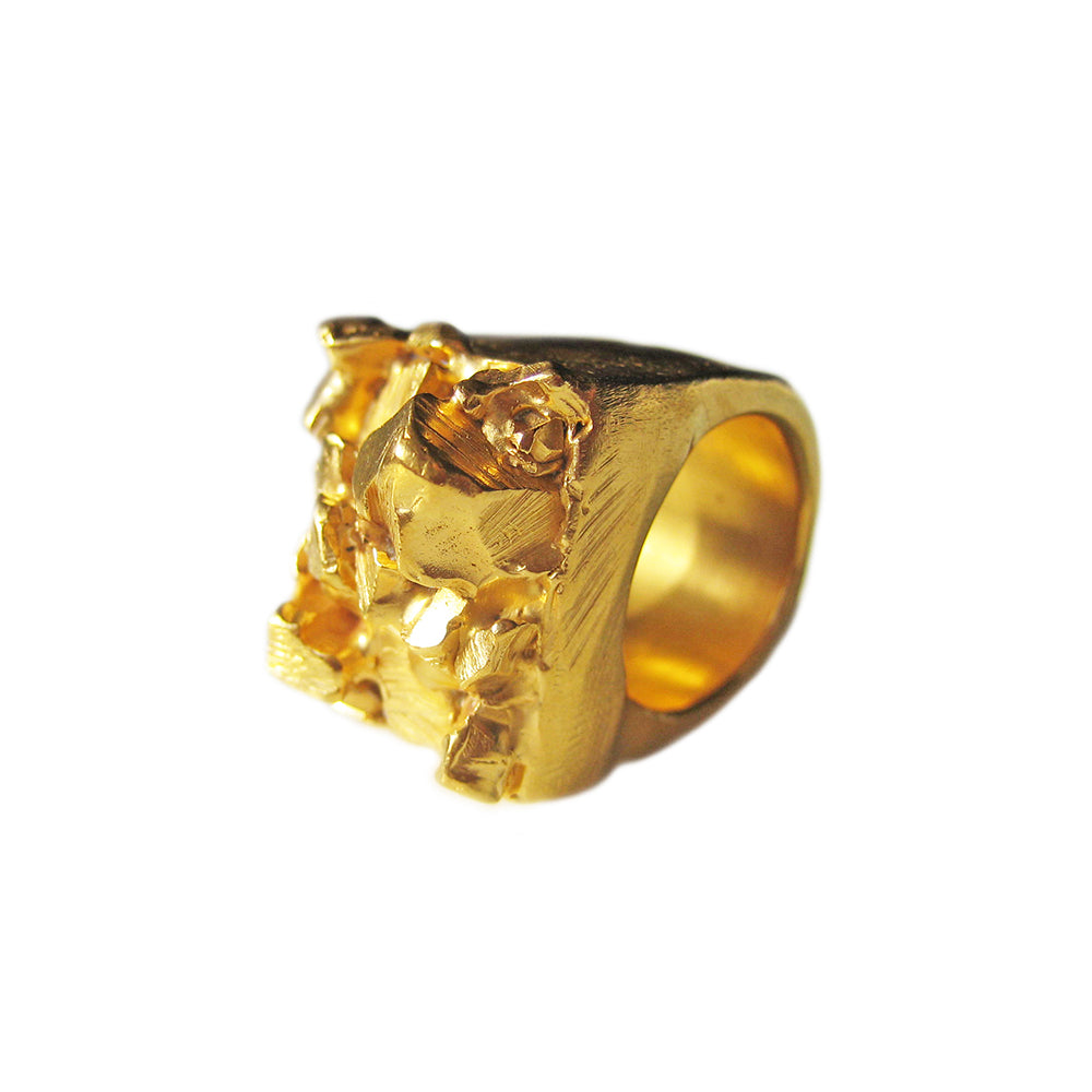 Imogen Belfield Smooth and Textured Rocks Ring – Imogen Belfield London
